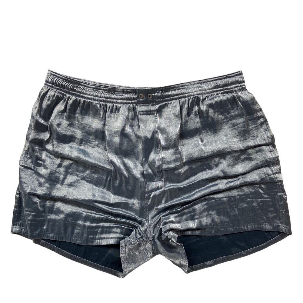 Vintage Pierre Cardin Metallic Silver Boxer Shorts Me… - Gem